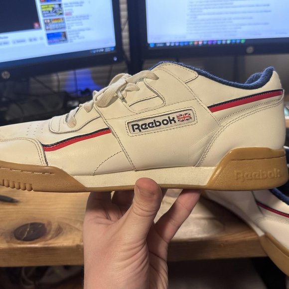 Reebok | Shoes | Reebok Retro Sneakers Red White And Blue W Gum Sole ...